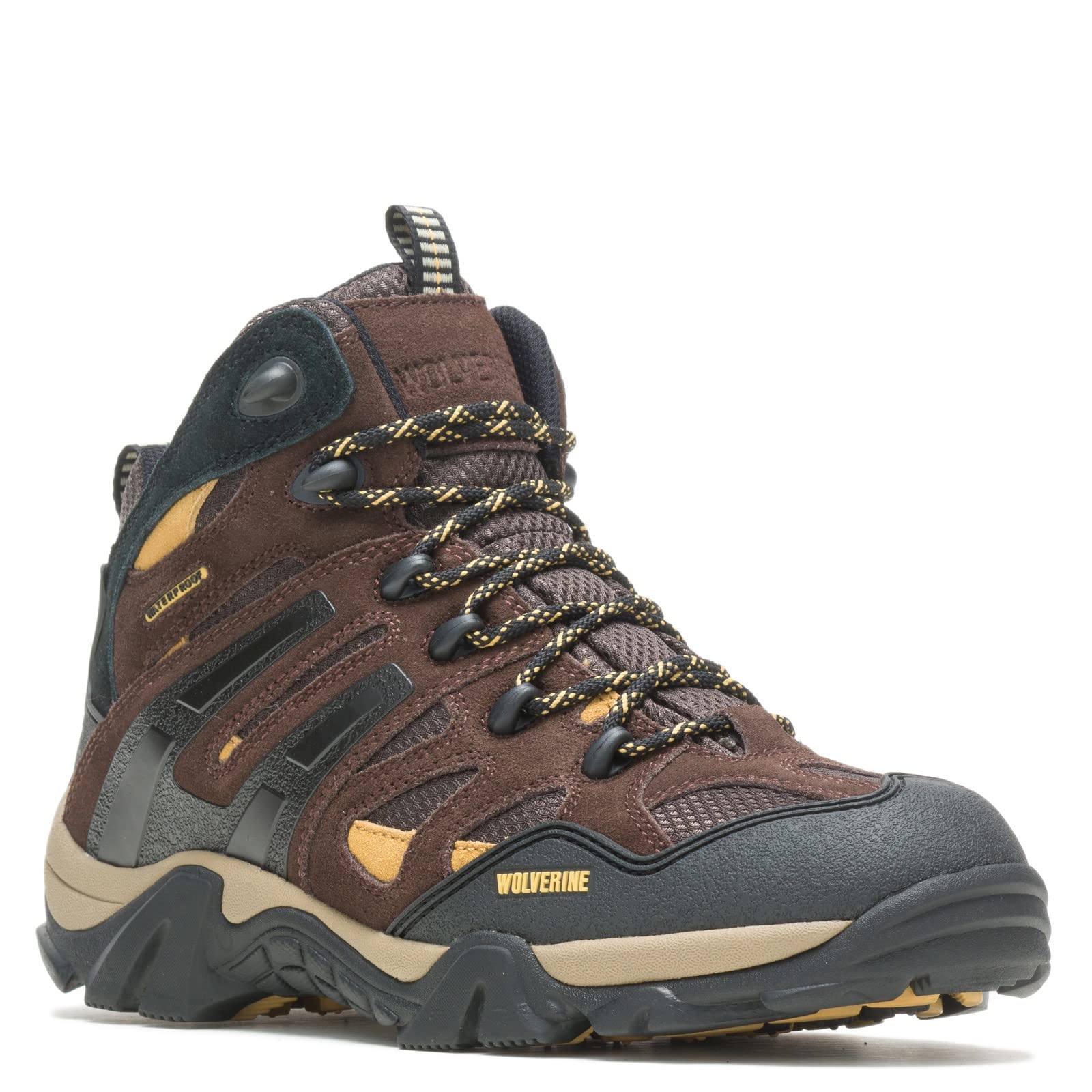 Wolverine Men's Wilderness Waterproof Hiking Boot, Chocolate Brown, 12 X-Wide