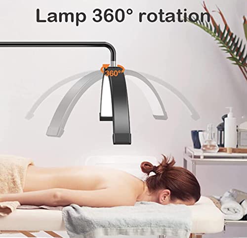 QQXX LED Floor Half Moon Lash Light Floor Lamp for Reading,Eyelash Extensions LED Floor Light，Lash Lamp,Adjustable Standing Lamp with Remote,Tattoo Light,Salon Cosmetic SPA Pmu Lamp , White