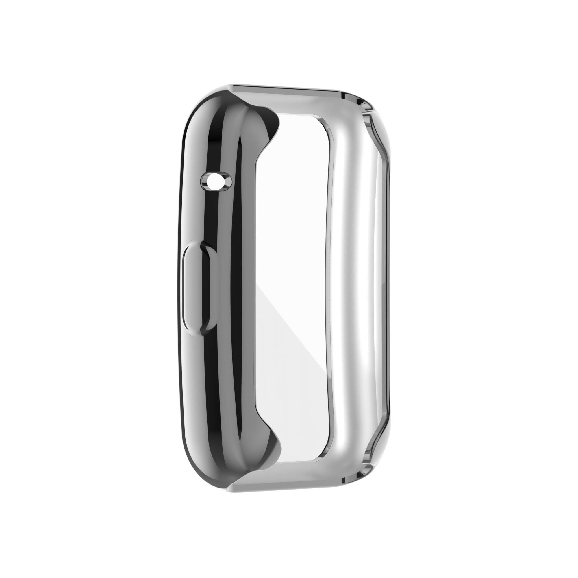 TenCloud Cases Compatible with Huawei Watch Fit Smartwatch Men Women Watch Case Soft TPU Shockproof Bumper Cover Screen Protector Case for Watch Fit Accessories (Black+Clear)