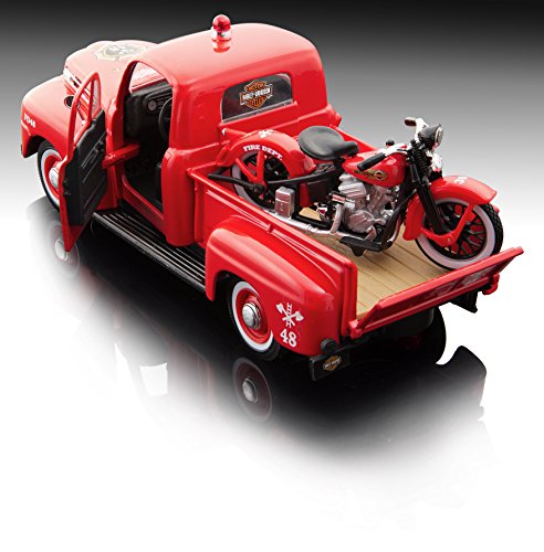Maisto 1:24 Scale Harley Davidson 1936 EL Knucklehead + 1948 Ford F-1 Die-Cast Vehicle