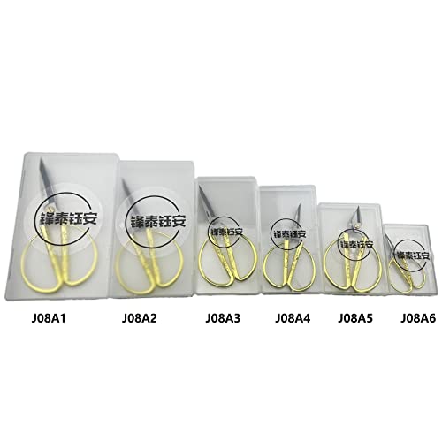 Fengtaiyuan J08A6, Stainless Steel Scissors, Office, Tailor Cutting, golden scissors (J08A6)