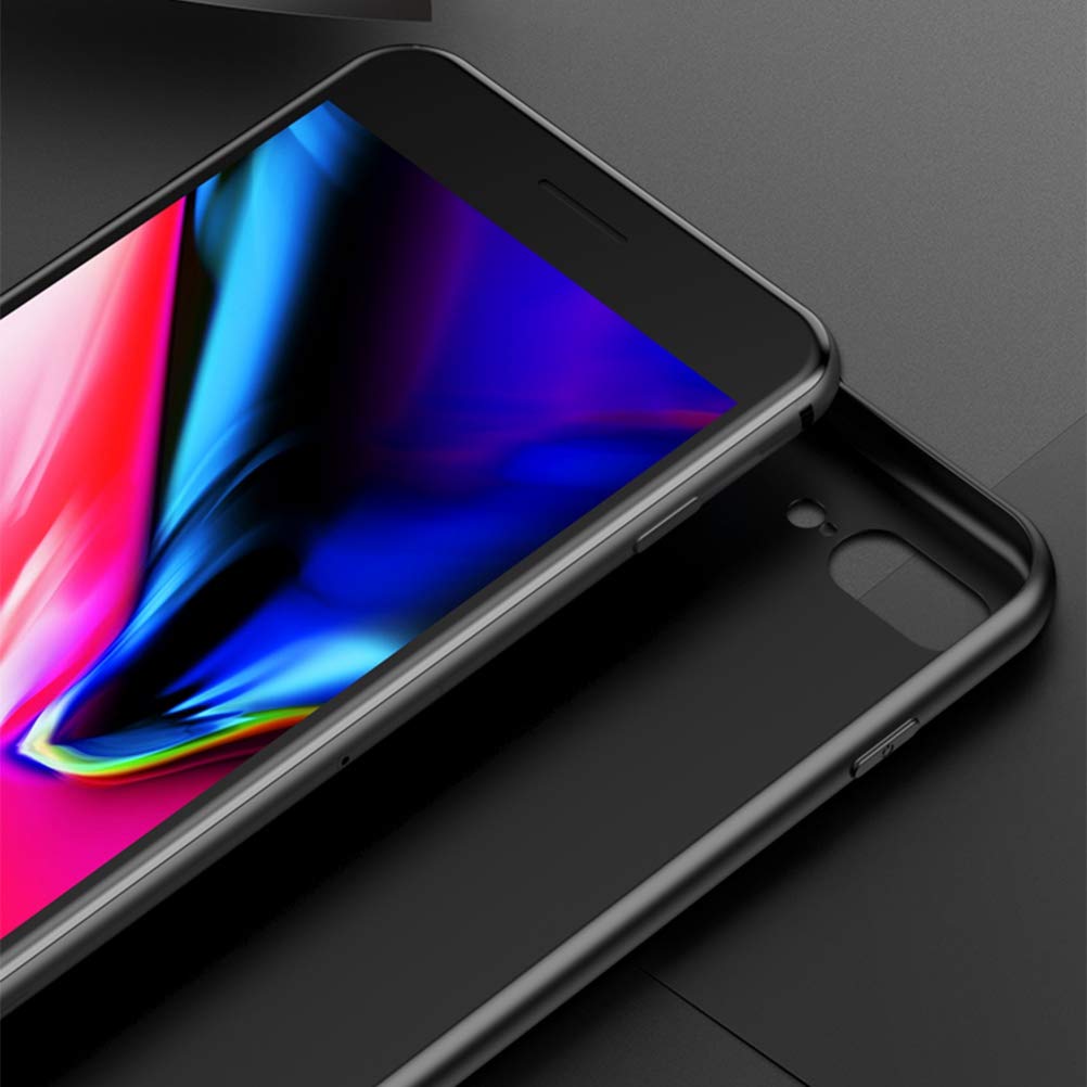 LUSHENG Case for Oppo Reno 2 Z/F, Gradient Color Tempered Glass Back Shell Soft TPU Edge Cover Phone Case, for Oppo Reno 2 Z/F (6.5") - Blue+Black