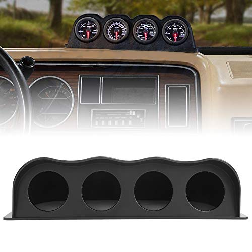 4 Gauge Pod,Gauge Mount,Car Gauge Stand,Universal 4 Hole Gauge Mount Holder Quad Meter Pod 52mm/2in Instrument Dash Parts Gauge Console Dashboard Pod