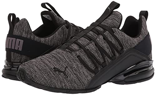 PUMA Mens Axelion Cross Trainer, Multi Mens Black-Castlerock, 11.5