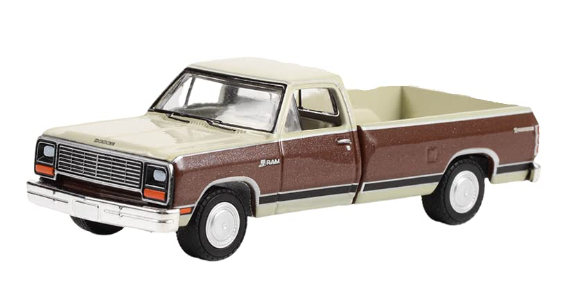 Greenlight 39110-D Vintage Ad Cars Series 8 - 1982 Dodge Ram D-150 Prospector “Get in On The Dodge Dealers’ Great Gold Rush” 1/64 Scale Diecast