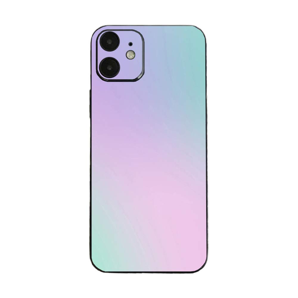 MightySkins Skin for Apple iPhone 12 - Cotton Candy | Protective, Durable, and Unique Vinyl Decal wrap Cover | Easy to Apply, Remove, and Change Styles | Made in The USA (APIPH12-Cotton Candy)