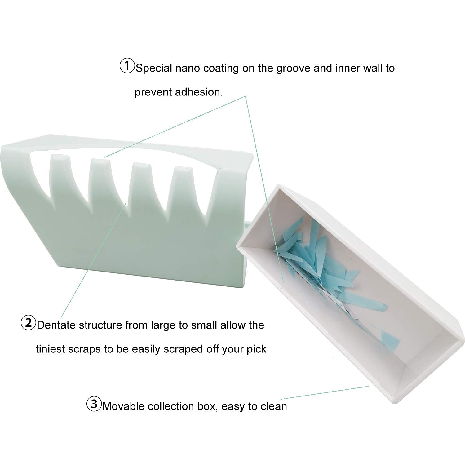 Corey-z Weeding Vinyl Tool,Shredded Vinyl Collection Box for Cricut/Silhouette/Siser/Oracal 631 651 751 Vinyl