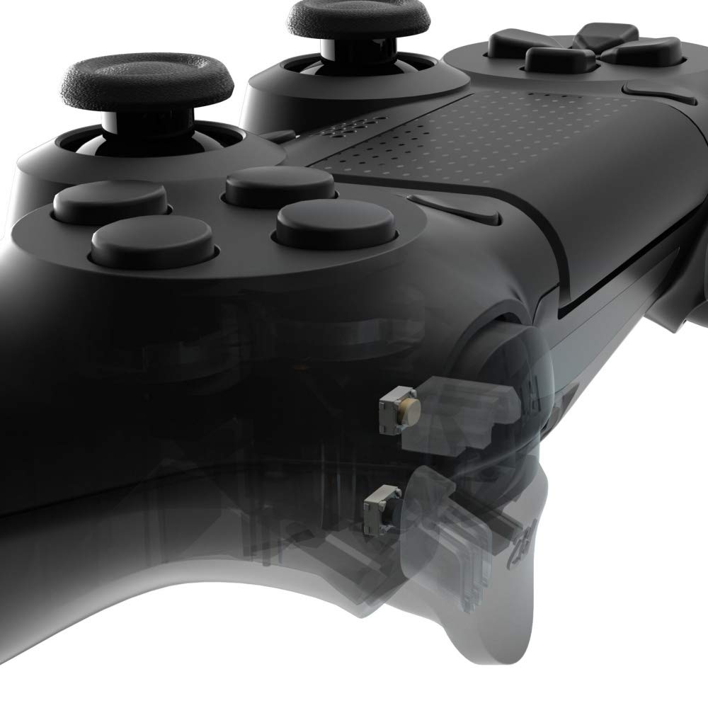 eXtremeRate Clicky Hair Trigger Kit for PS4 CUH ZCT2 Controller Shoulder Buttons, Custom Flashshot Trigger Stop Flex Cable for PS4 Slim Pro Controller JDM-040/050/055