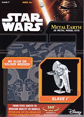 Metal Earth Star Wars Boba Fett's Starship 3D Metal Model Kit Fascinations