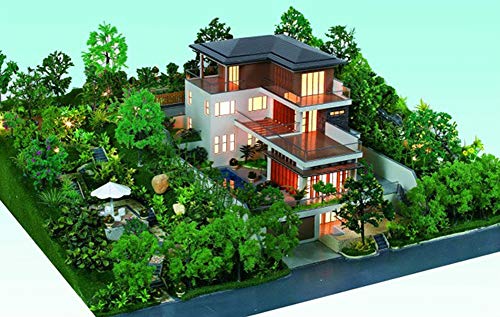 NW 55pcs Mixed Model Trees Model Train Scenery Architecture Trees Model Scenery with No Stands Street View Model Scale for Model Building Dollhouse Decoration (55pcs All Green(1.57-3.54inch))