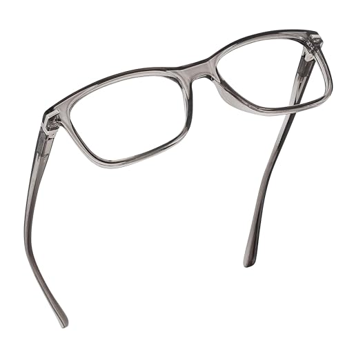 Readerest Blue Light Blocking Reading Glasses (Grey, 1.00 Magnification) Computer Eyeglasses With Thin Reflective Lens, Antiglare, Eye Strain, UV Protection, Stylish For Men And Women