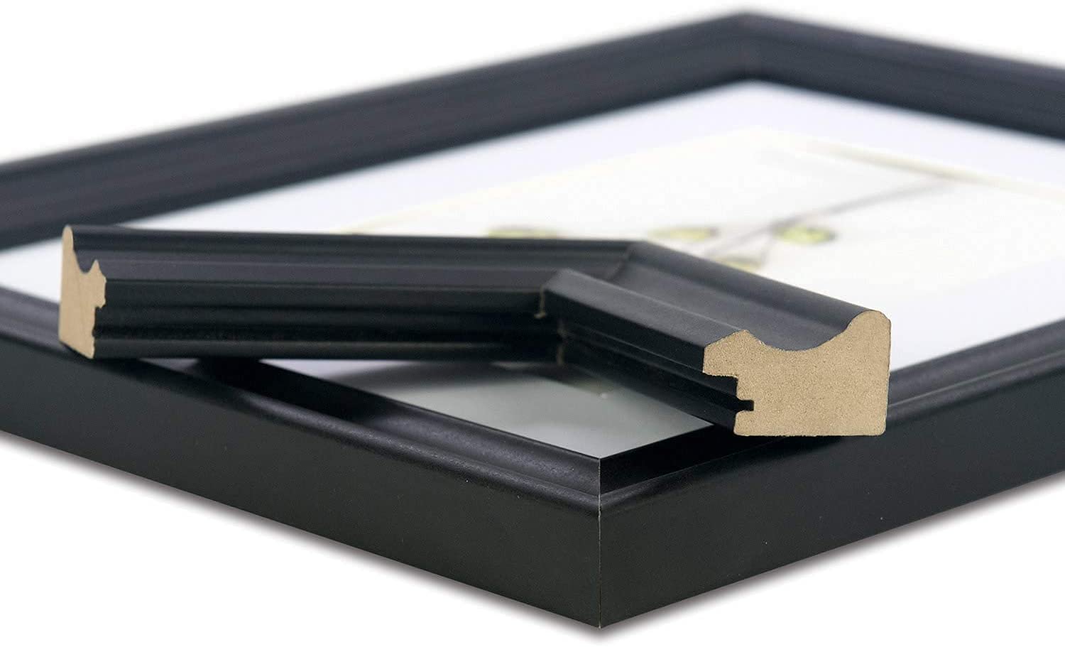 11x14 Picture Frames Black,Display Picture 8x10 with Mat,Set of 2,HD Plexiglass Photo Frame for Wall Mounting