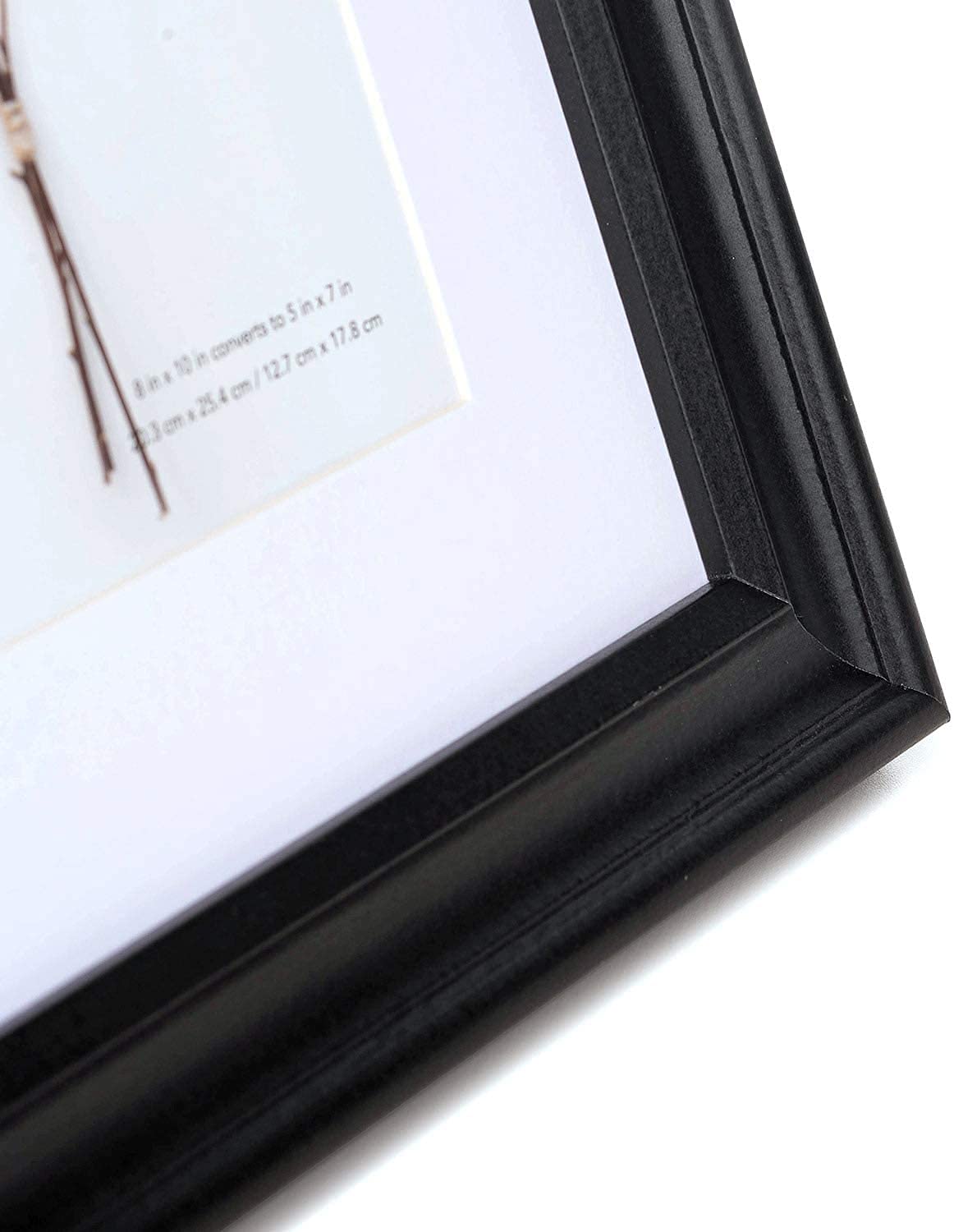11x14 Picture Frames Black,Display Picture 8x10 with Mat,Set of 2,HD Plexiglass Photo Frame for Wall Mounting