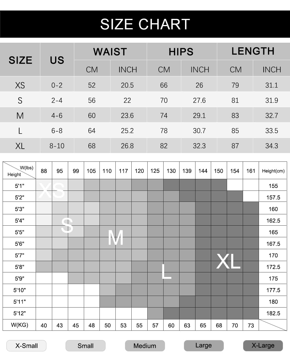 SUUKSESS Women Contour Butt Lifting Seamless Leggings Ombre High Waisted Workout Yoga Pants (Black, L)