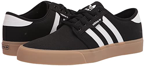 adidas Originals Men's Seeley XT Sneaker, Black/White/Gum, 9.5