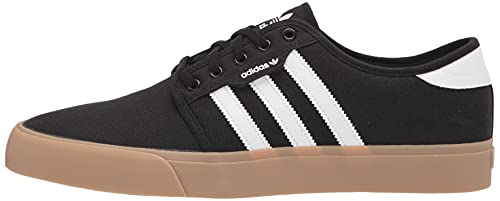 adidas Originals Men's Seeley XT Sneaker, Black/White/Gum, 9.5