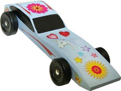 for Girls Only Decals Compatible with Pinewood Derby Cars