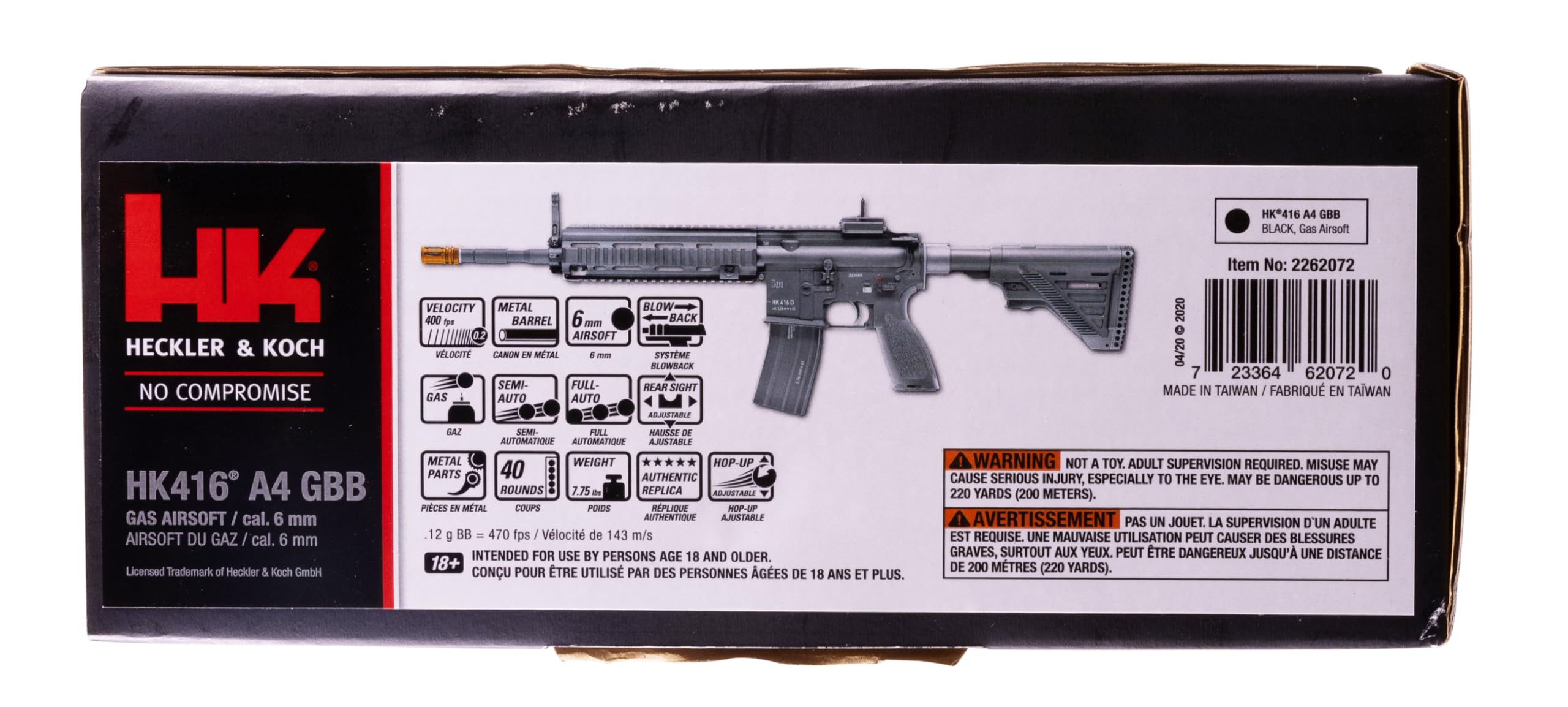 Umarex HK Heckler & Koch HK416 A4 GBB 6mm BB Rifle Airsoft Gun