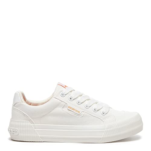 Rocket Dog Women's Cheery Sneaker, Canvas White, 8