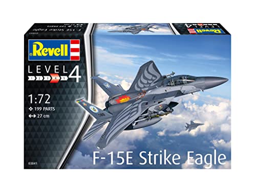 Revell 03841 F-15 Eagle Model Kit 1:72 Scale, Unvarnished
