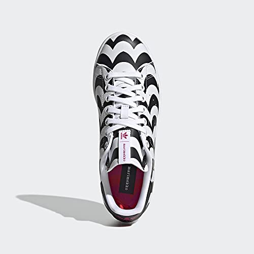 adidas Originals Women's Stan Smith (End Plastic Waste) Sneaker, Black/Team Real Magenta/White, 5.5