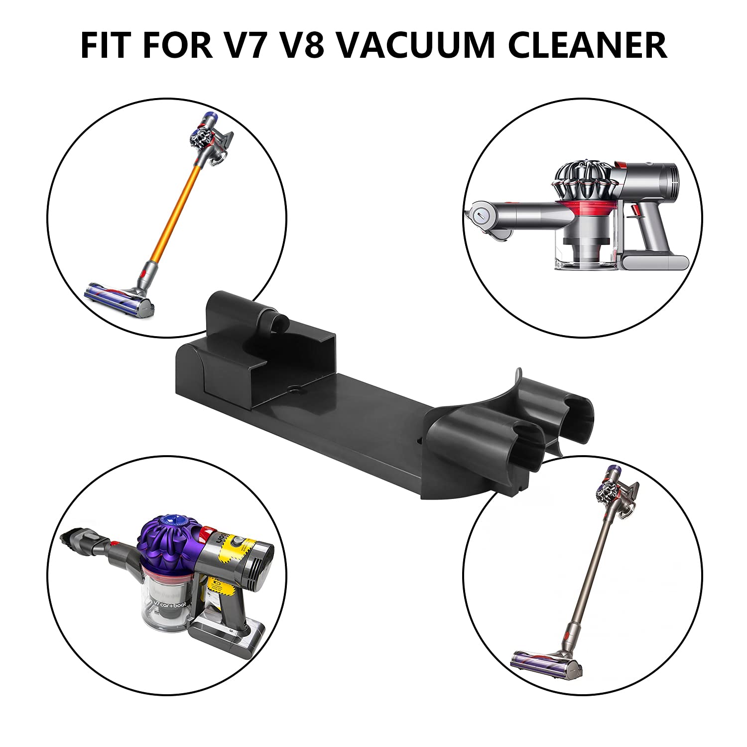 Improvedhand Docking Station Accessory Wall Mount Compatible with Dy.son V7 V8 Cordless Vacuum Cleaner Replaces Part # 967741-01
