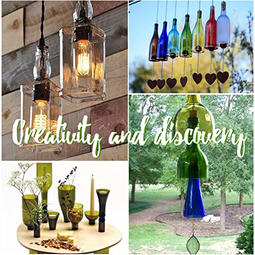 DoreenBow Arc Glass Bottle Cutter DIY Bottle Cutting Tool Kits for Different Angles, Square Round Oval Bottles Wine Beer Whiskey Champagne Bottles Cutting Machine