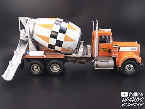 Round 2 Unknown AMT Kenworth/Challenge Transit Cement Mixer 1:25 Scale Model Kit (AMT1215)