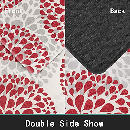Homcomoda Boho Kitchen Rugs Sets 2 Piece Cushioned Anti Fatigue Kitchen Mats for Floor Non Slip Waterproof Comfort Mats for Kitchen Laundry Office