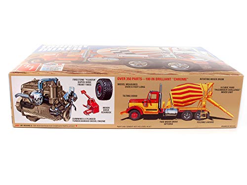 Round 2 Unknown AMT Kenworth/Challenge Transit Cement Mixer 1:25 Scale Model Kit (AMT1215)