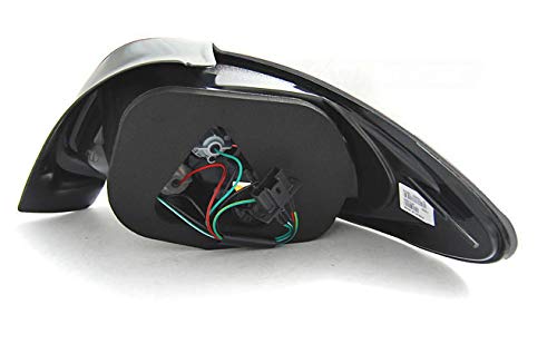 LED Rear Lights VR-934 Tail Light Assembly Tail Lamp 1 Pair Driver And Passenger Side Complete Set Smoke Bar compatible with Peugeot 206 1998 1999 2000 2001 2002 Hatchback 3 Doors 5 Door