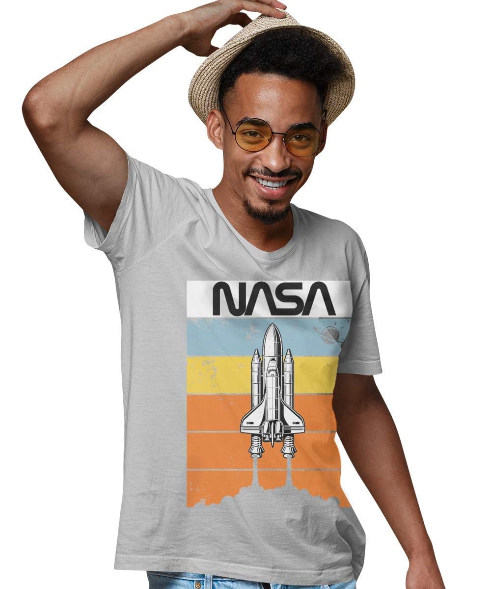 BROOKLYN VERTICAL Officially Approved NASA Product 4-Pack Boys Short Sleeve Crew Neck T-Shirt with Chest Print