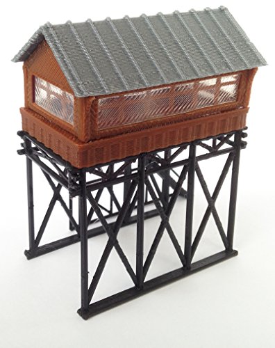 Outland Models Train Railway Layout Station Overhead Signal Box / Tower Z Scale