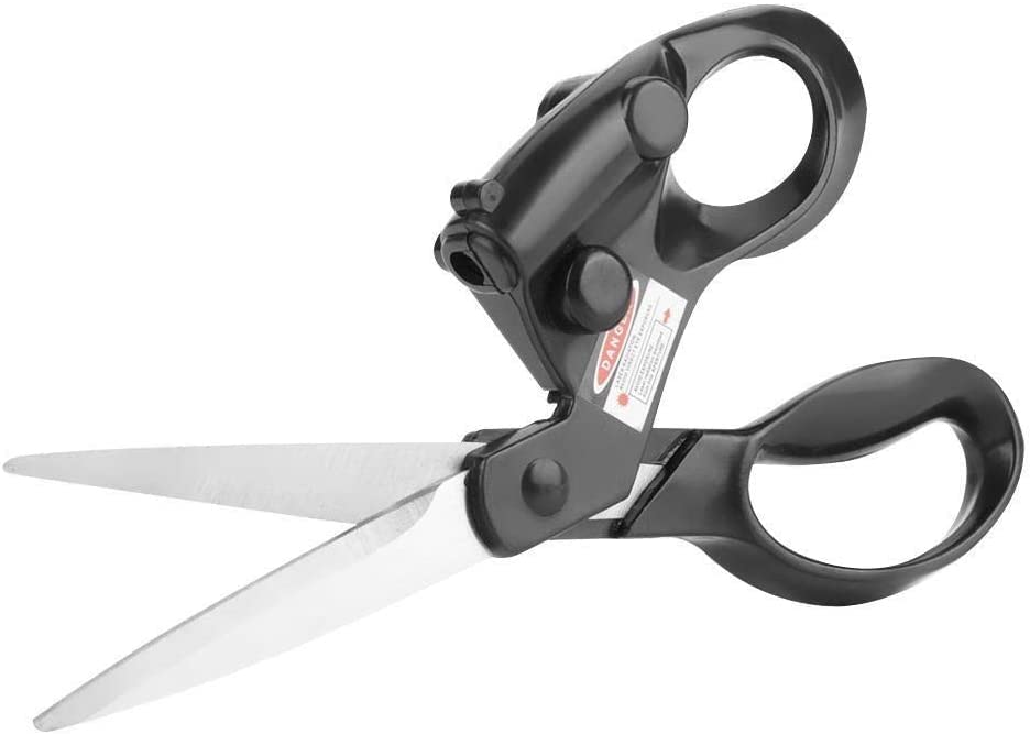 Sewing Guided Scissors for Fabrics/Paper/Crafts Cutting, Sewing Cut Straight Fast Right-Handed Scissors with Laser Guided, Gifts for Professional Tailors and Beginners