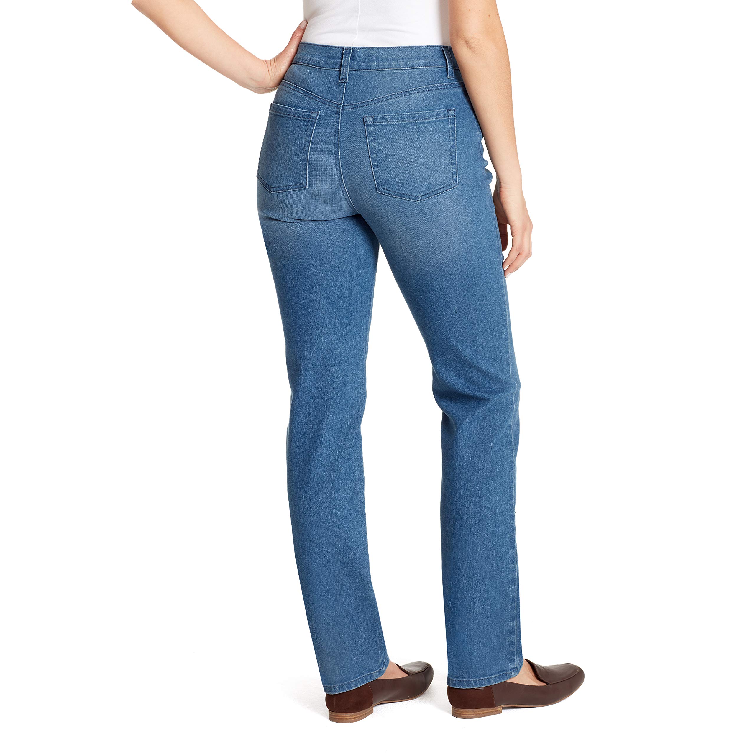 Gloria Vanderbilt Women's Amanda Classic High Rise Tapered Jean Standard, Frisco, 14 Long