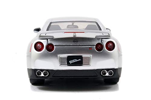 Fast & Furious '09 Nissan R35 Vehicle 1:24 Diecast By Jada Toys, Silver
