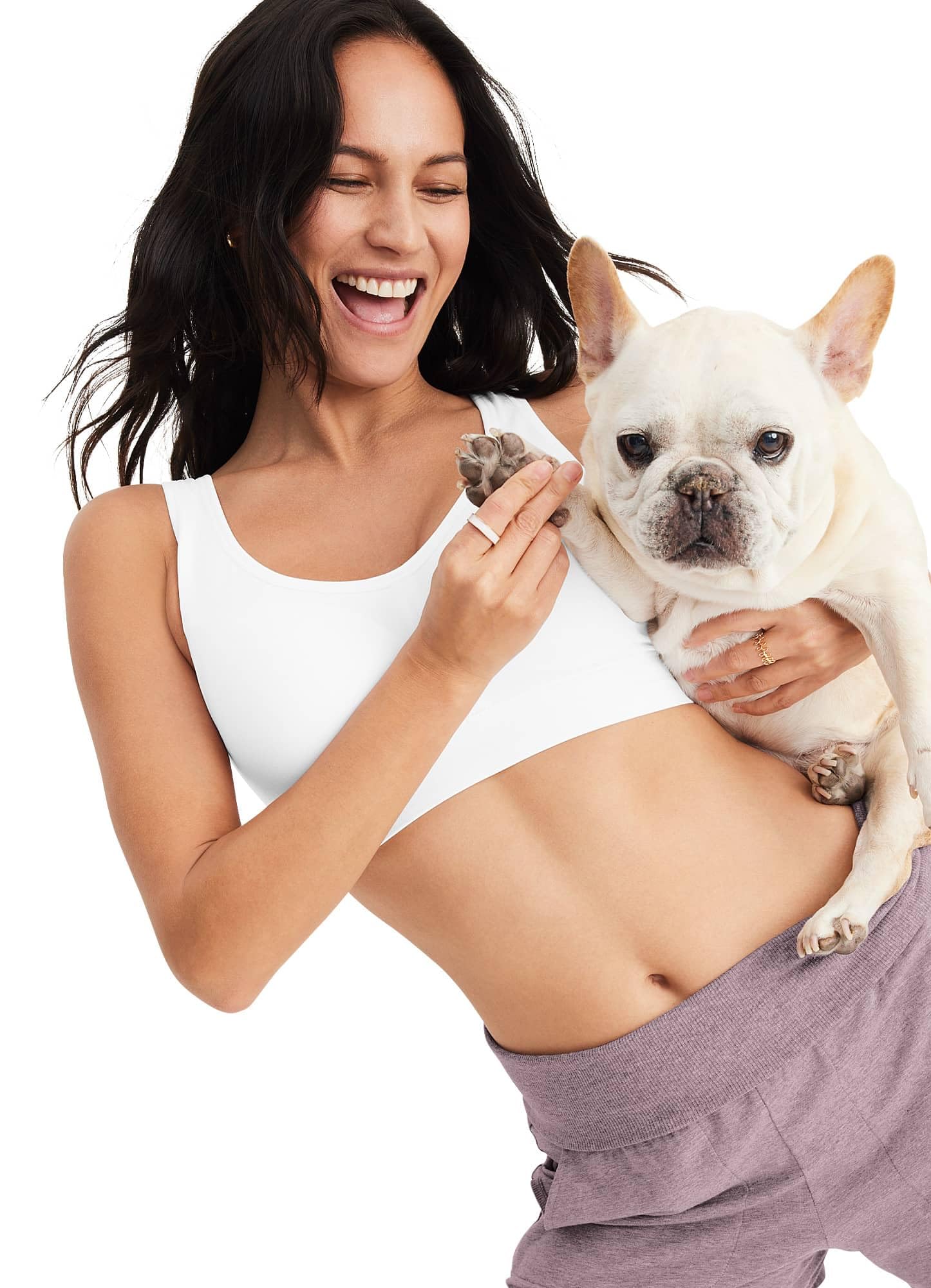 Jockey Women's Bra Seamfree Back Smoothing Bralette, White, XL