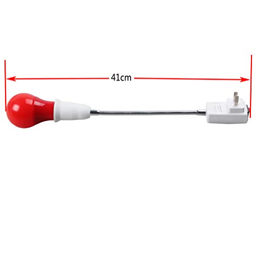 eTone Darkroom Safe Light Lamp E27 LED Screw Mouth Wall Light 360 Degree Desk Light with Switch