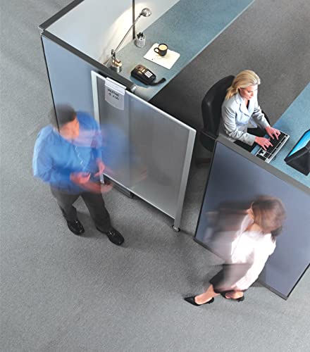 Quartet Workstation Privacy Screen, 64" x 38", For Cubicle or Office, Adjustable Height, Sliding, Sturdy Aluminum Frame, Includes Attachable Whiteboard (WPS2000)