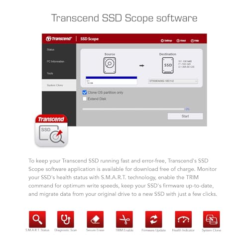 Transcend 1TB NVMe PCIe Gen3 x4 MTE112S M.2 SSD Solid State Drive TS1TMTE112S