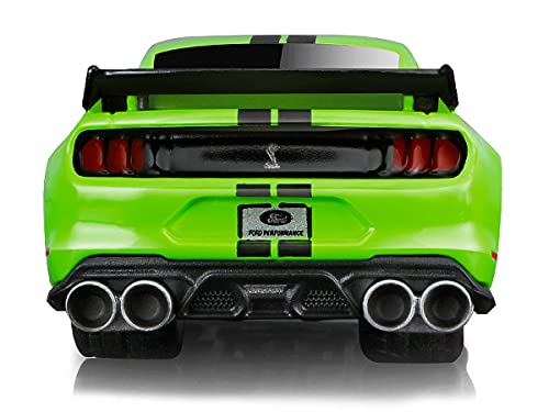 2020 Ford Mustang Shelby GT500 Bright Green with Black Stripes 1/64 Diecast Model Car by Muscle Machines 15550