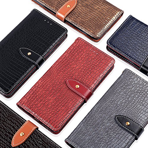YLYT Shockproof - Blue Flip Leather TPU Silicone Luxury Cover Stand Wallet Case for Oppo Reno2 6.5 inch Card Slots Pouch Skin