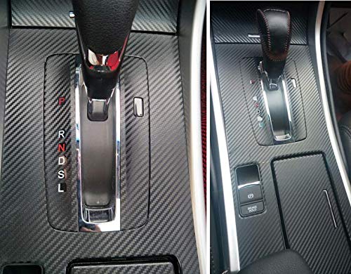 3D Black Carbon Fiber Vinyl Wraps, Car DIY Wrap Vinyl Roll Film Self-Adhesive Twill Weave Sheet Sticker with air Release Technology (1ft x 5ft)