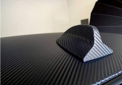 3D Black Carbon Fiber Vinyl Wraps, Car DIY Wrap Vinyl Roll Film Self-Adhesive Twill Weave Sheet Sticker with air Release Technology (1ft x 5ft)