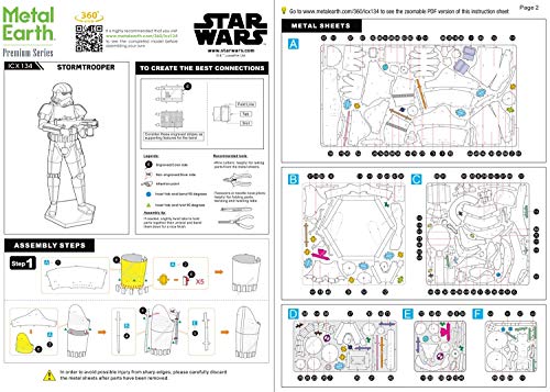 Metal Earth Premium Series Star Wars Stormtrooper 3D Metal Model Kit