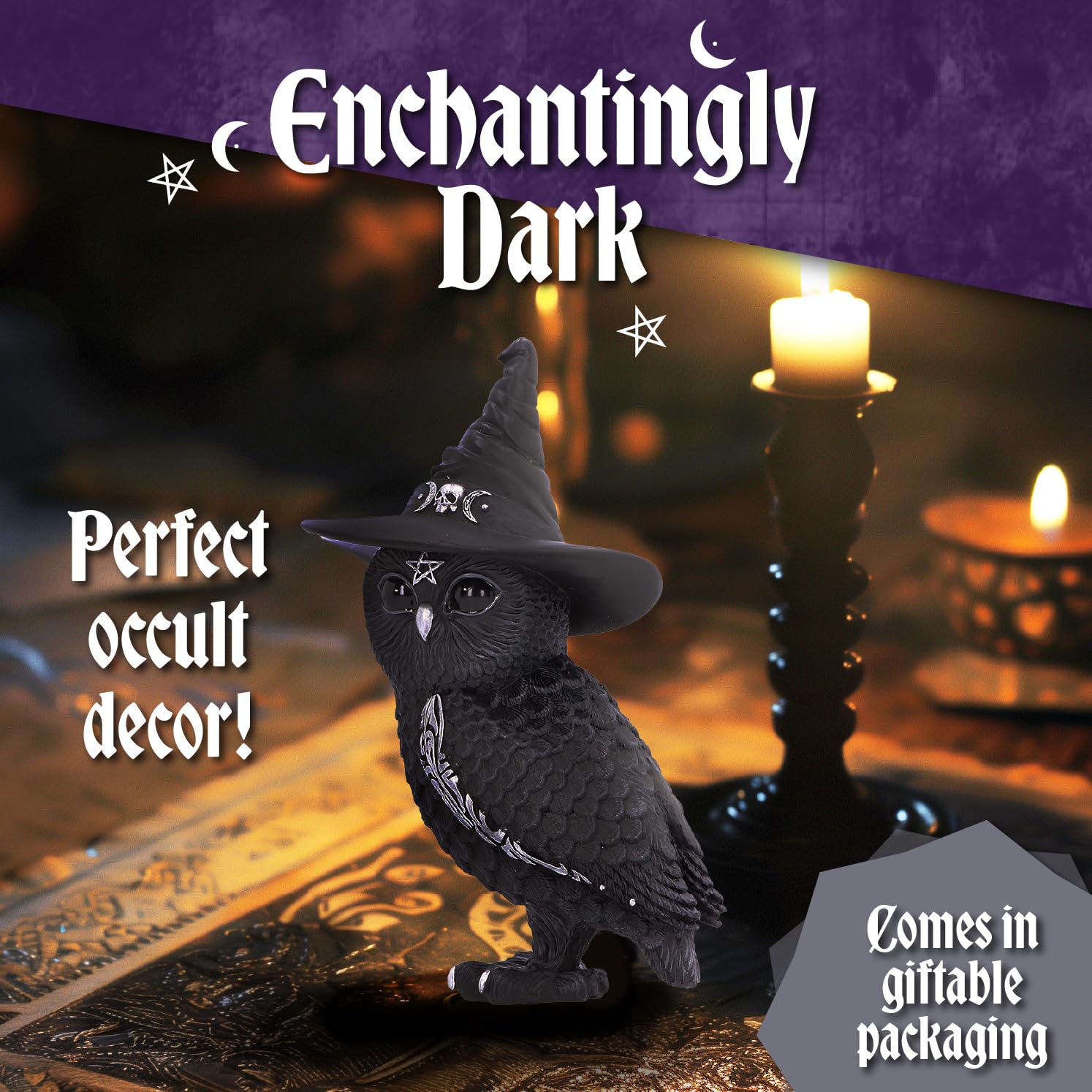 Nemesis Now Cult Cuties Adorable Occult Figurines, Bewitching Evil Spirit Creatures, Hand-Painted, Resin - Owlocen