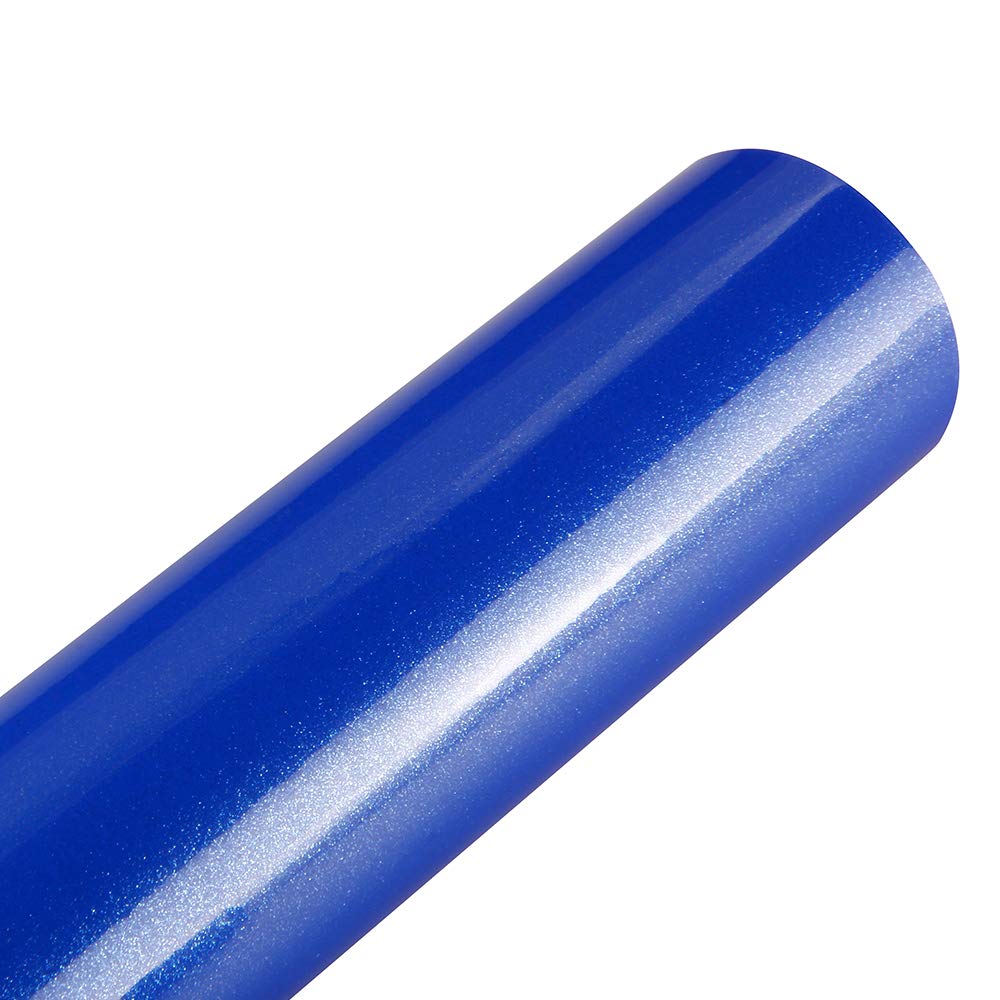 HOHOFILM Gloss Diamond Blue Vinyl Wrap Film with Air Release Easy to Install Adhesive Film for Vehicle Car Vinyl 60"x12"