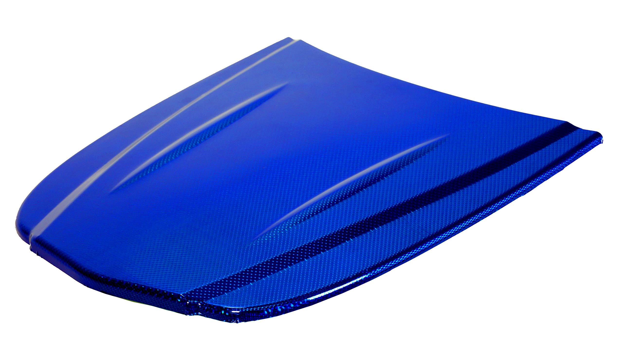 VViViD+ Holographic Chrome Weave Carbon High-Gloss Vinyl Car Wrap (1ft x 5ft, Blue)