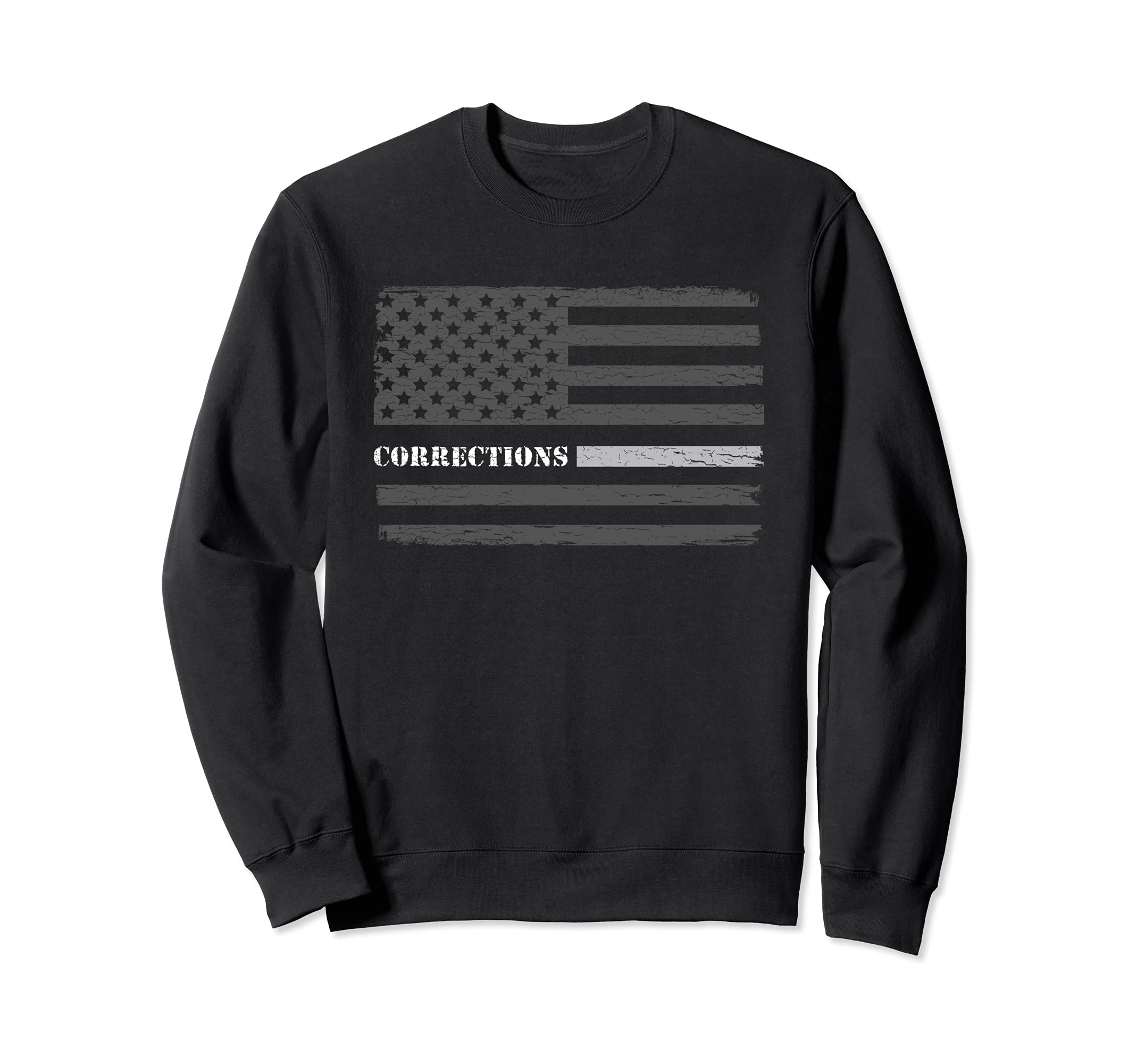 Vintage USA Flag Corrections Funny Correctional Officer Gift Sweatshirt