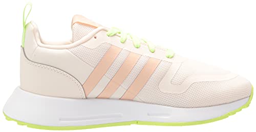 adidas Originals Multix Skate Shoe, Wonder White/Halo Blush/Signal Green, 5 US Unisex Little Kid